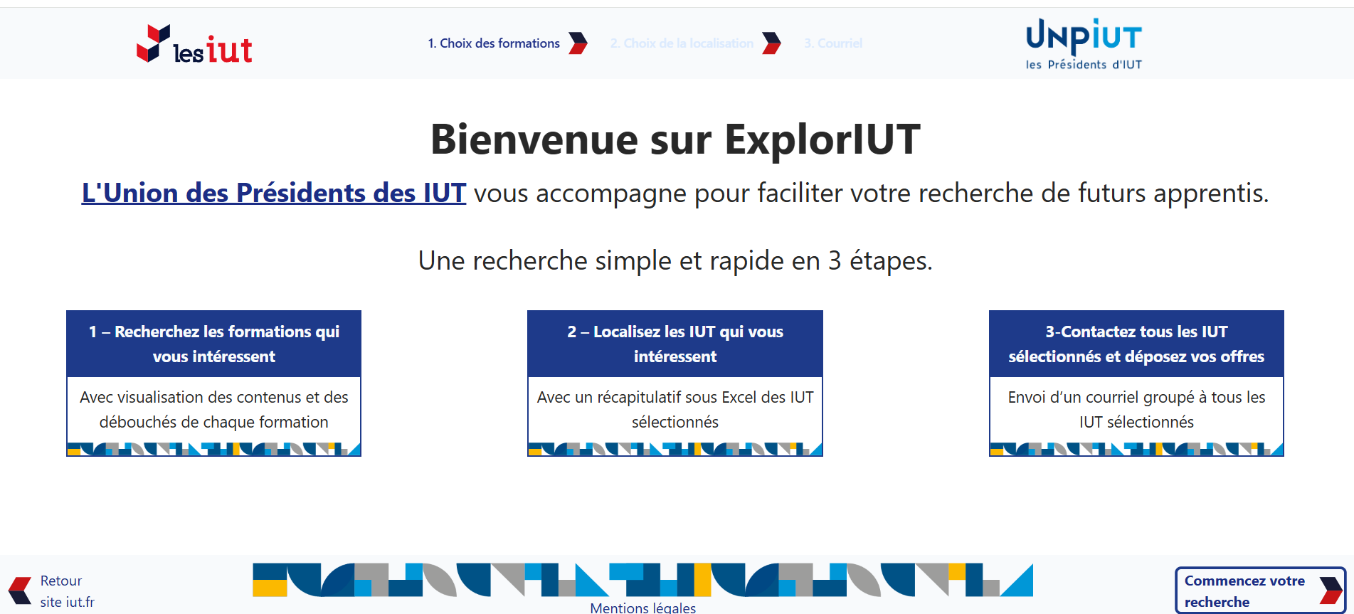 ExplorIUT... UNE PLATEFORME CRÉE PAR L’UNPIUT (EN LIEN AVEC L’ADIUT) AU ...